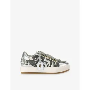 Kurt Geiger Southbank Tag Canvas Trainers - Green Oth