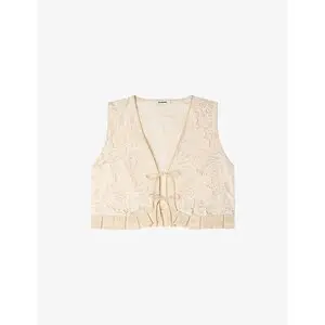 Sandro Front Tie Blouses