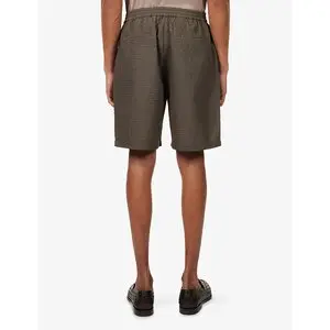Emporio Armani Seersucker Woven Bermuda Shorts