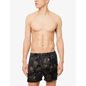 Derek Rose Classic-fit Silk Boxer Shorts