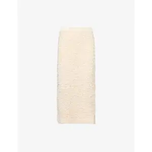 Khaite Adela Bouclé Midi Skirt - Ivory