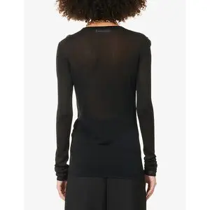 THE FRANKIE SHOP Knitted Woven Top