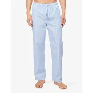 Derek Rose James Stripe Cotton Pyjama Trousers