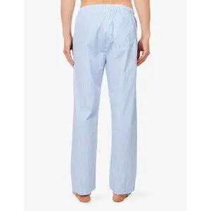 Derek Rose James Stripe Cotton Pyjama Trousers