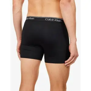 Calvin Klein Micro Logo-waistband Pack-of-five Stretch-jersey Boxer Briefs - Multi