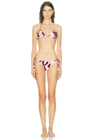 ADRIANA DEGREAS Floral String Bikini Set - Unique