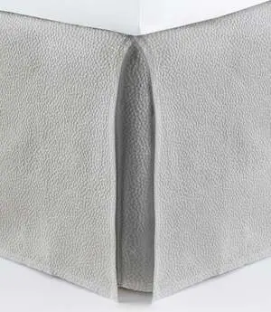 PEACOCK ALLEY Montauk Matelassé Bed Skirt - Gray