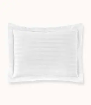 PEACOCK ALLEY Soprano Stripe Sateen Sham - White