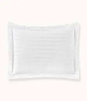 PEACOCK ALLEY Soprano Stripe Sateen Sham - White