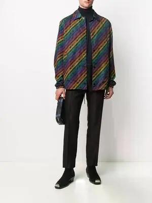 Givenchy Chain-print Buttoned Jacket