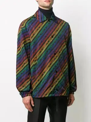 Givenchy Chain-print Buttoned Jacket