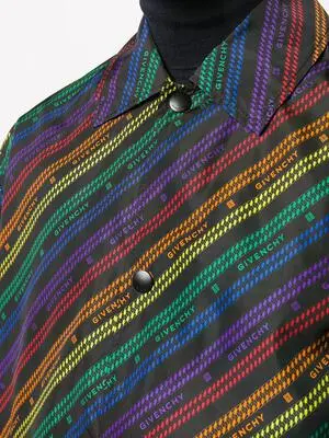 Givenchy Chain-print Buttoned Jacket