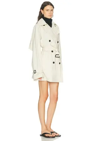 TOTEME Washed Cotton Trench Coat - Stone