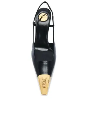 Saint Laurent Jeanne Slingback Pump - Nero
