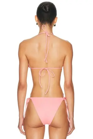 SKIMS Signature Swim Triangle Bikini Top - Melon