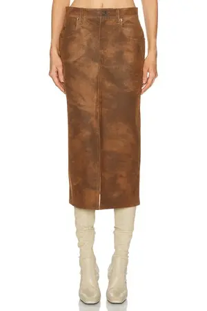 Isabel Marant Étoile Bisane Leather Skirt