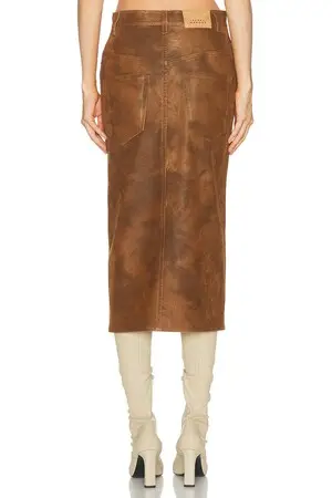 Isabel Marant Étoile Bisane Leather Skirt