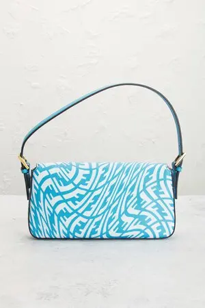 Fendi X Sarah Coleman Ff Vertigo Baguette - Blue