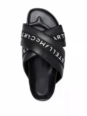 Stella McCartney Logo Tape Platform Sandals