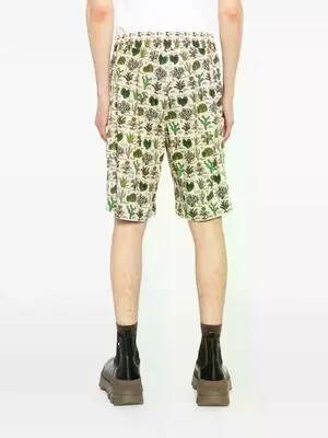 Moncler Print Drawstring Shorts - Neutrals