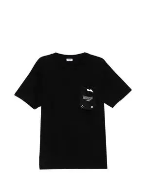 Moschino Logo-print Pocket T-shirt - Black