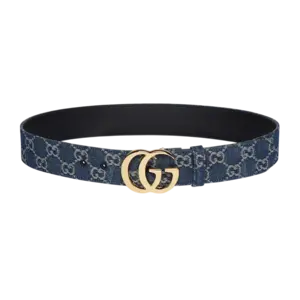 Gucci GG Marmont Wide Belt Blue