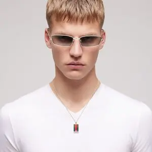 Gucci Pendant Chain Necklace With Web
