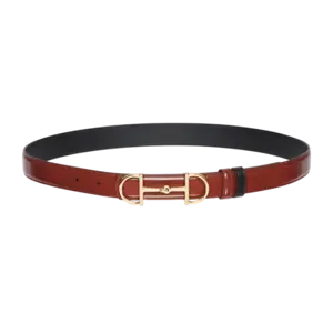 Gucci Reversible Leather Belt With Horsebit Buckle - Brown