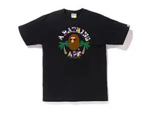 A BATHING APE La Camo College Tee Shirt