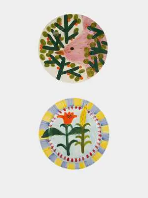 SERAX Shurleey Jane In January Dinner Plates Set Of 2 - Multicolour