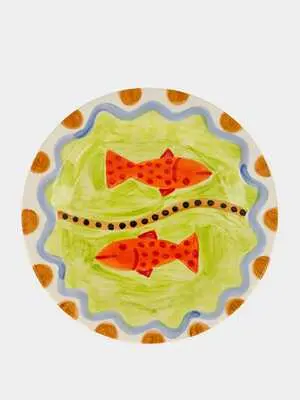 SERAX Shurleey The Lovers Set Of 2 Dinner Plates - Multicolour
