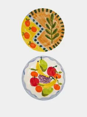SERAX Dljntlas Dinner Plates Set Of 2 - Multicolour