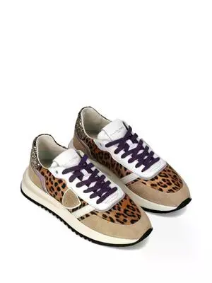Philippe Model Tropez 2.1 Low Leopard-print Sneakers - Neutrals