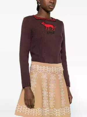 Sandro Knitted Mini Skirt