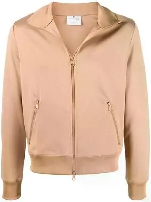 COURREGES Logo-patch Bomber Jacket - Brown