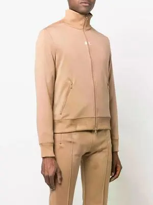 COURREGES Logo-patch Bomber Jacket - Brown