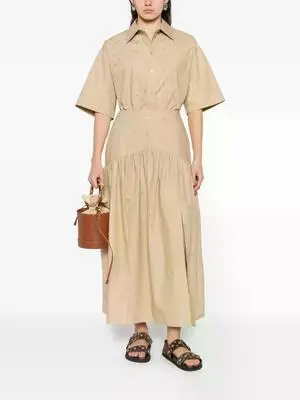 Sandro Embellished Cotton Oversized Shirt