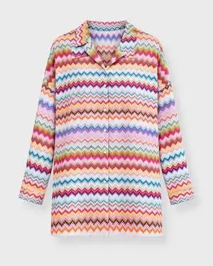 Missoni Chevron Zigzag Print Shirt - Multicolor