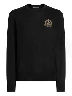 Dolce & Gabbana Logo Appliqué Sweater