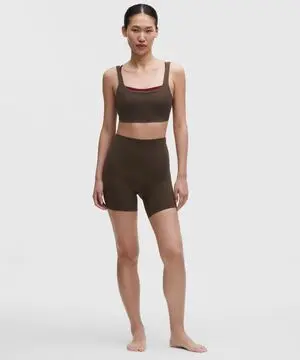 Lululemon Flexyflex Squareneck Yoga Bra - Walnut Crunch