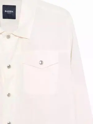 BARBA NAPOLI Press-stud Flap-pocket Shirt Jacket
