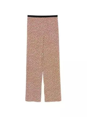 SIYU Geometric-print Trousers