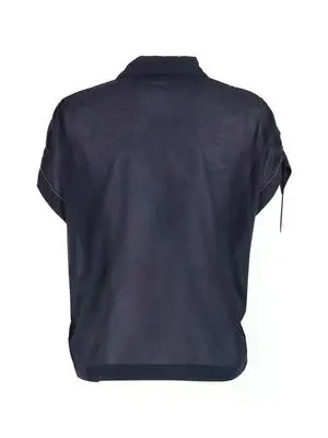 Peserico Monili-chain Trim Drawstring-cuff Blouse