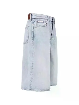Calvin Klein Logo-patch Denim Shorts