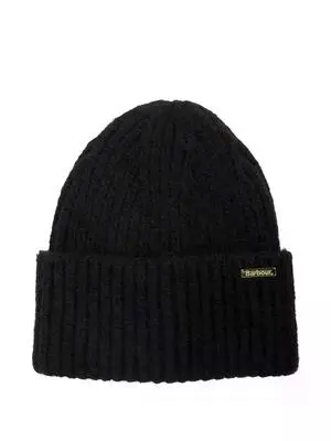 Barbour Meryl Ribbed Beanie Hat - Black