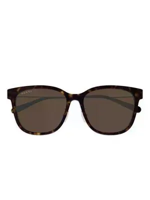 Gucci Tortoiseshell-effect Sunglasses - Brown