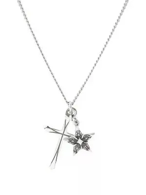 Emanuele Bicocchi Cross Star Pendant Necklace - Silver
