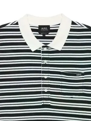 A.p.c. Striped Polo Mini Dress