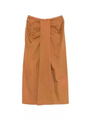 MERCI Gathered Midi Skirt