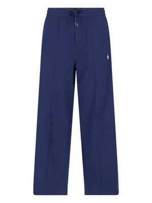 Polo Ralph Lauren Cow Print Wide Leg Sweatpants - Blue